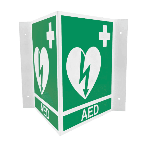 3D Plastic Defibrillator Sign - Turtle defib cabinets
